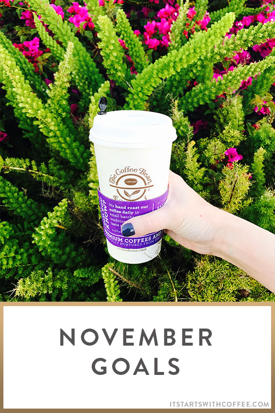 November Goals - It Starts With Coffee - Blog by Neely Moldovan ...