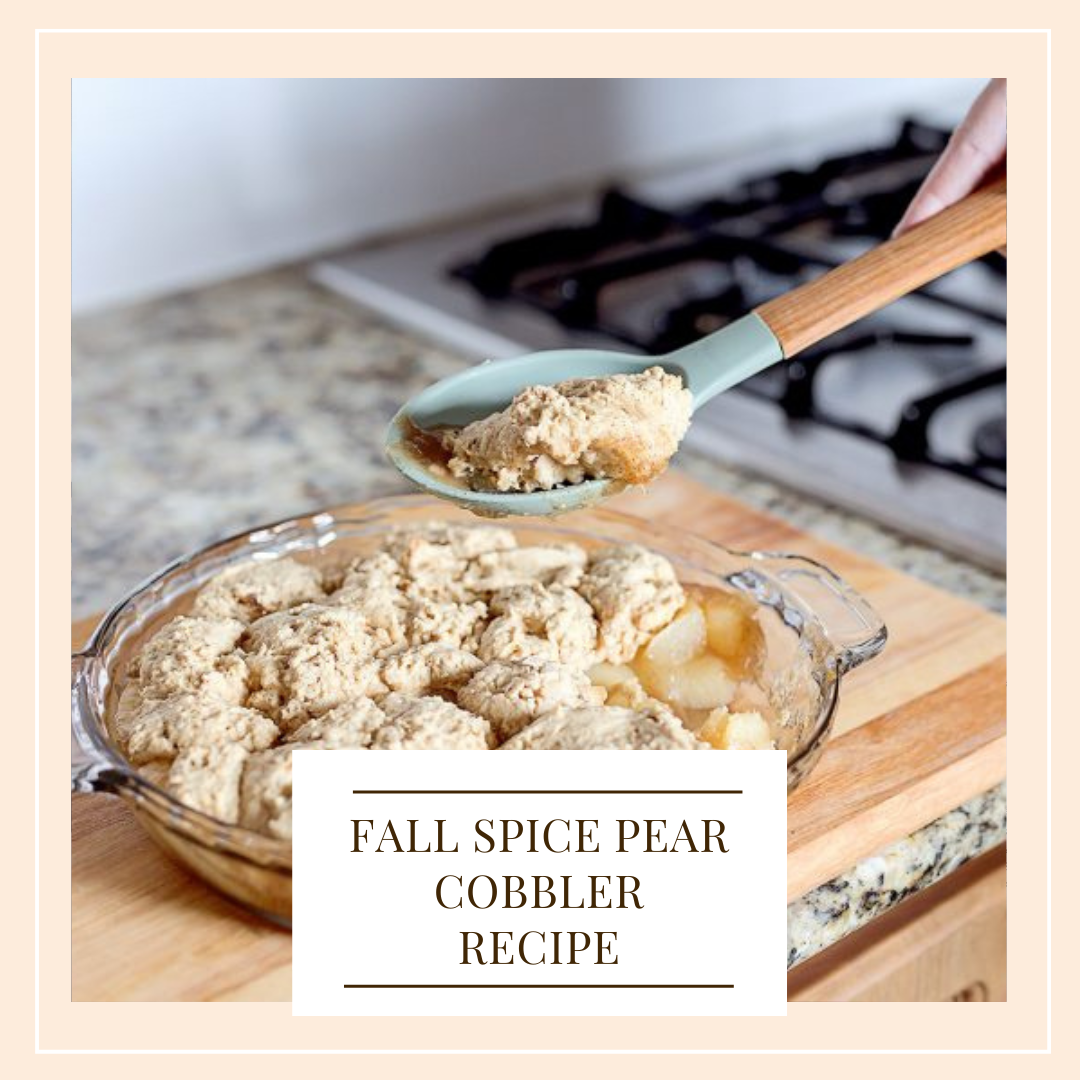 Fall Spiced Pear Cobbler Recipe - It Starts With Coffee - Blog by Neely ...